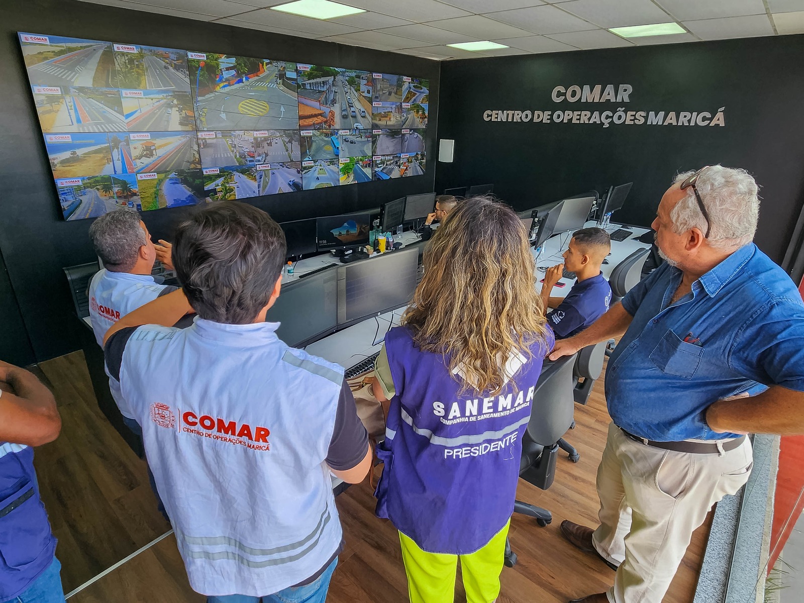Técnicos da Sanemar visitam o Centro de Operações de Maricá (Comar ...