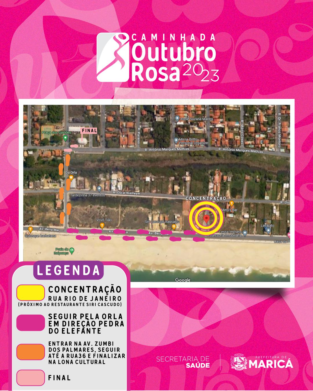 Itaipuaçu recebe a Caminhada do Outubro Rosa neste domingo (29/10 ...